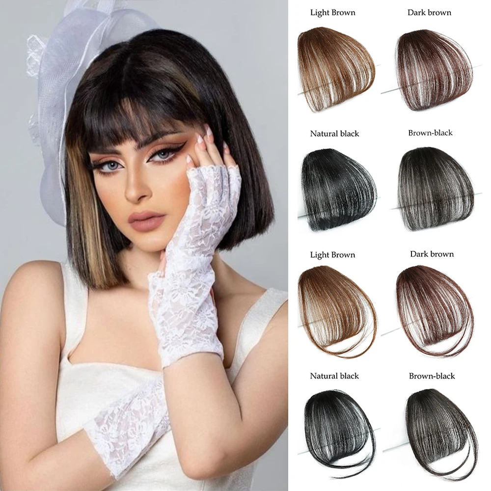 Fake-Air-Bangs-Hair-Styling-Tools-Hair-Clip-In-Extension-Synthetic-Hair ...