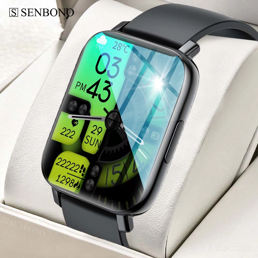 SENBONO-2022-Men-s-Smart-Watch-IP68-Waterproof-Custom-Dials-Fitness ...