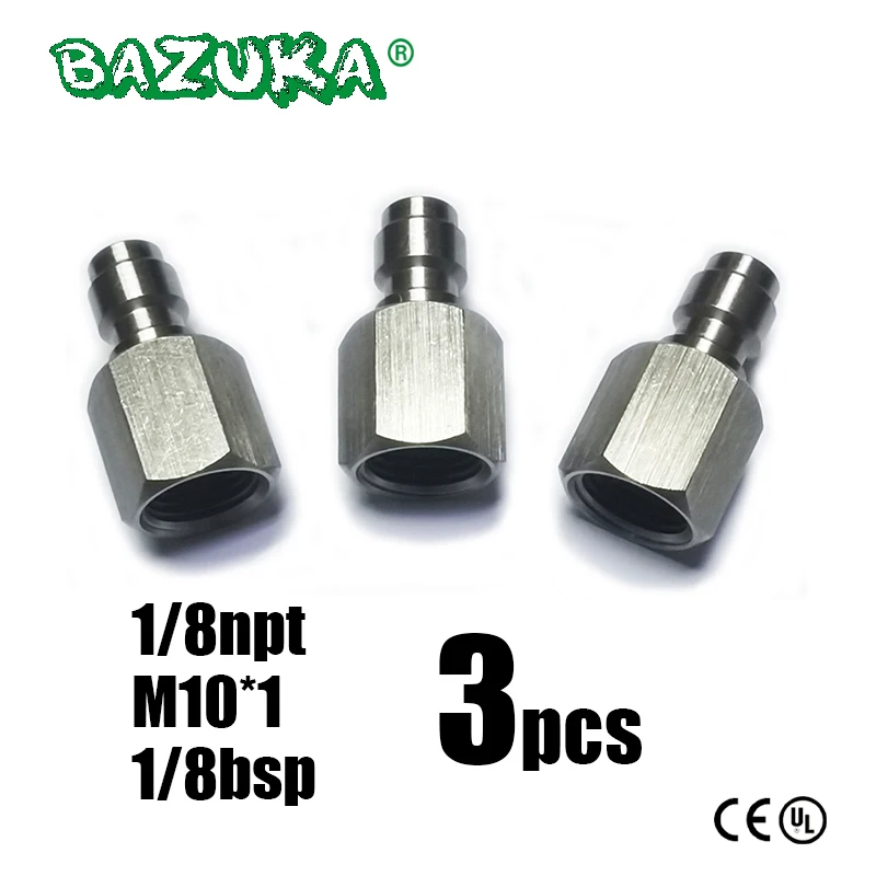 3pcs-Quick-Disconnect-Charging-Adaptor-8mm-Male-Pulg-Coupler-Connector ...