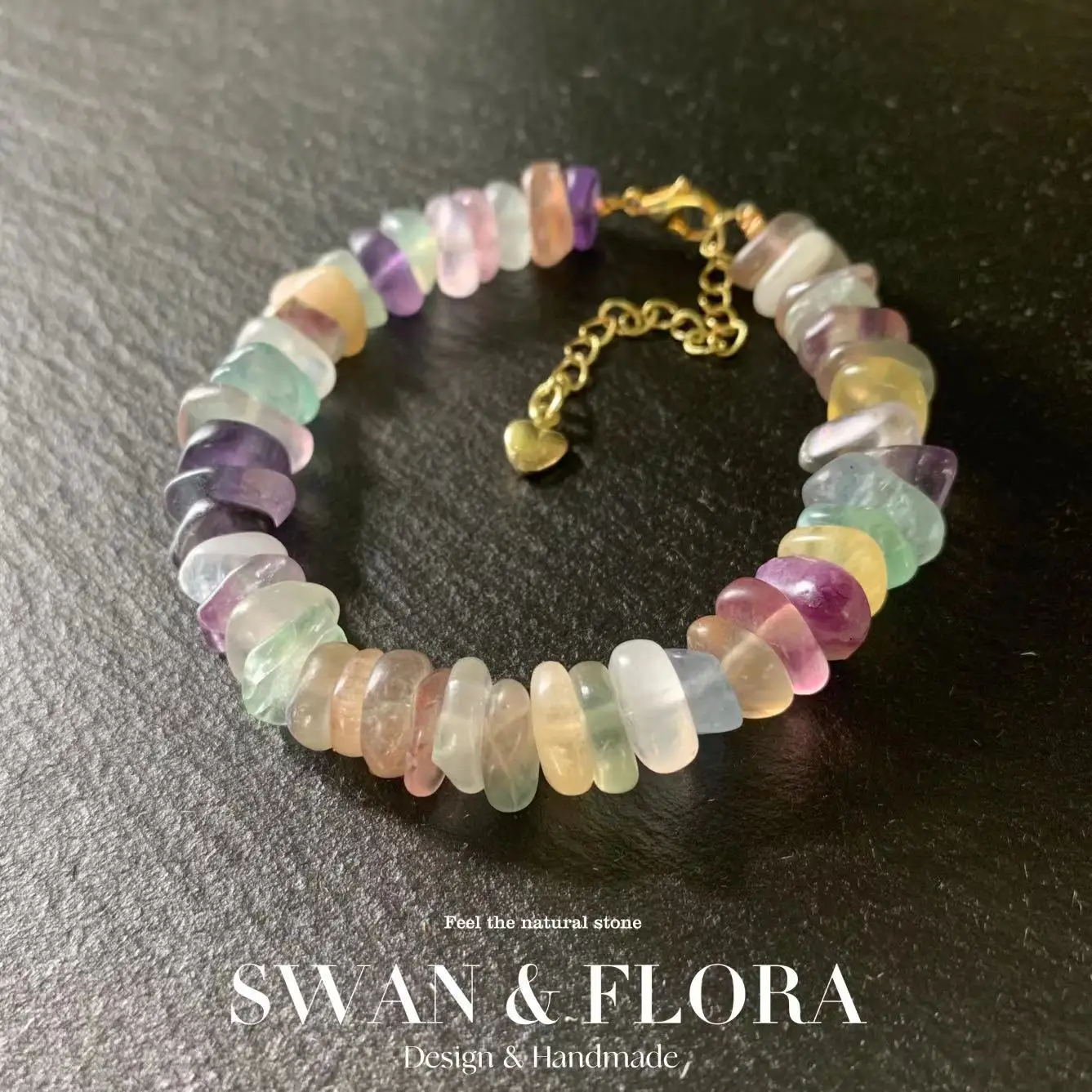 Natural-Fluorite-Bracelet-Color-Stone-Irregular-Jewelry-Wholesale ...