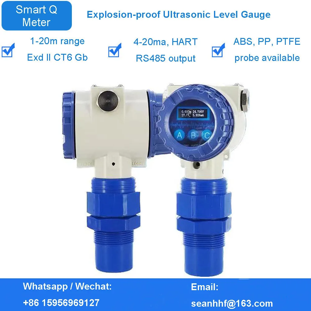 Integrated-ultrasonic-level-gauge-sensor-explosion-proof-anti-corrosion ...
