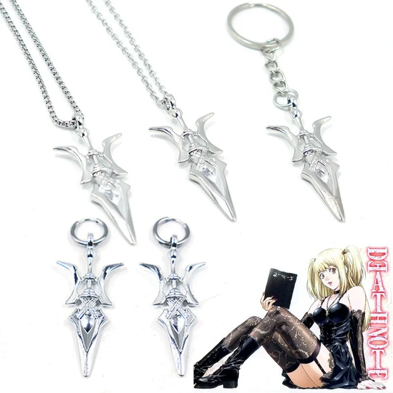 Anime Death Note Misa Amane Cosplay collar Halberd colgante collares ...