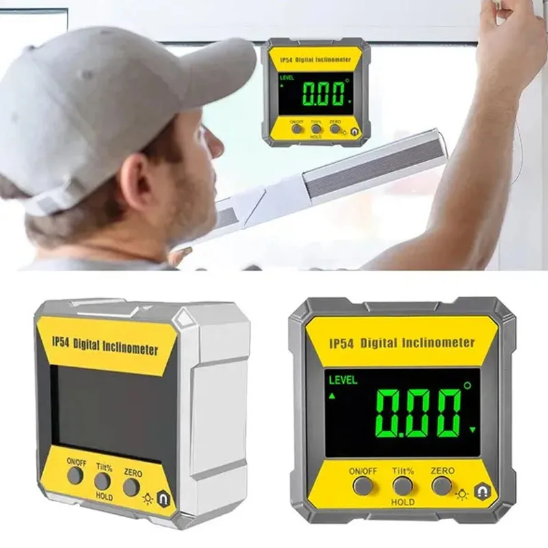 Precision-LCD-Digital-Protractor-Inclinometer-Magnetic-Angle-Gauge ...