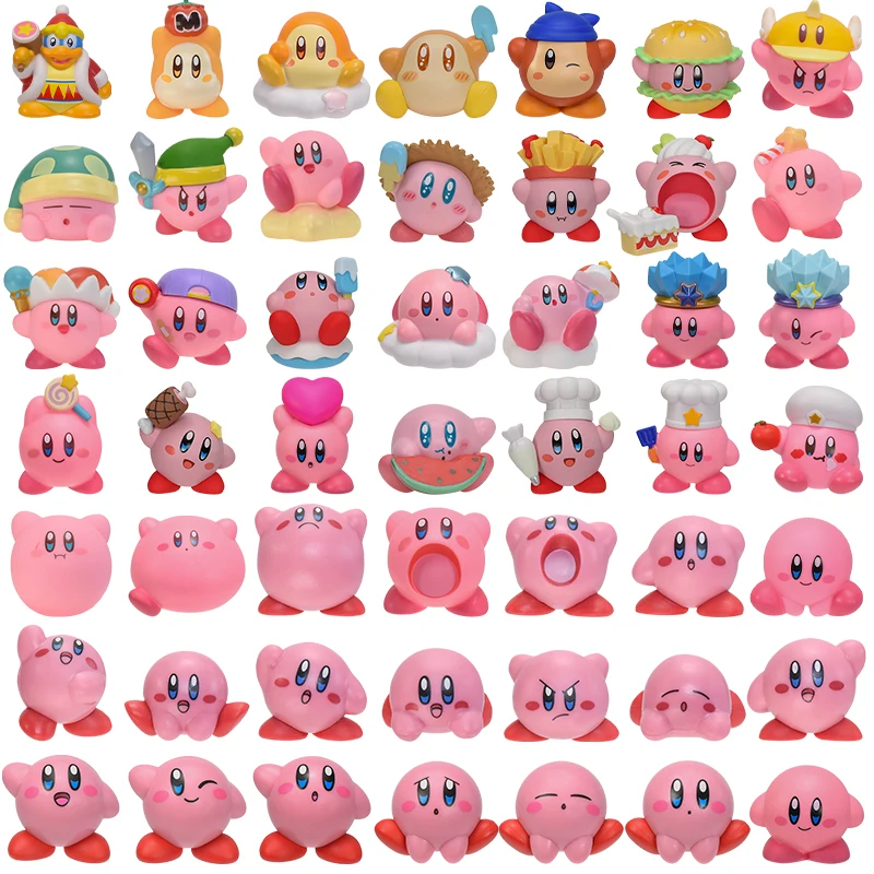 3-8pcs-Anime-Kirby-Figures-Pink-Kirby-Waddle-Dee-Doo-Cute-Cartoon ...