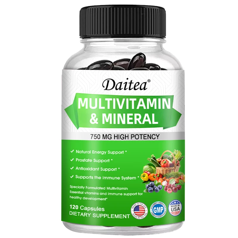 Suplemento multivitamínico con minerales para brindar energía, salud de ...