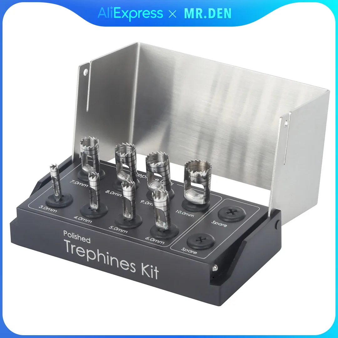 Dental-Implant-Trephine-Kit-Bone-Splitting-Ring-Bur-Pioneer-Drill ...