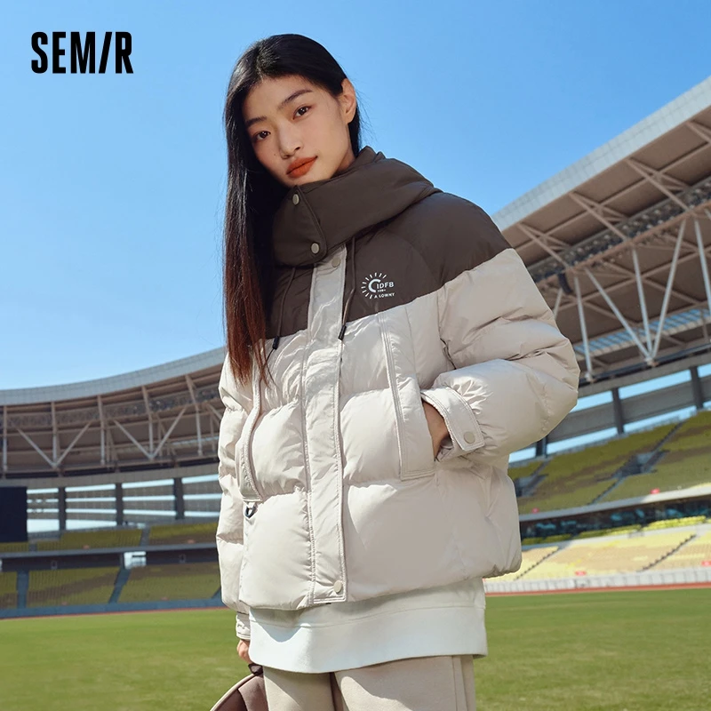Semir-Down-Jacket-Women-Color-Blocked-Hooded-Warm-2023-Winter-New-Loose-Fashionable-Retro-Style ...