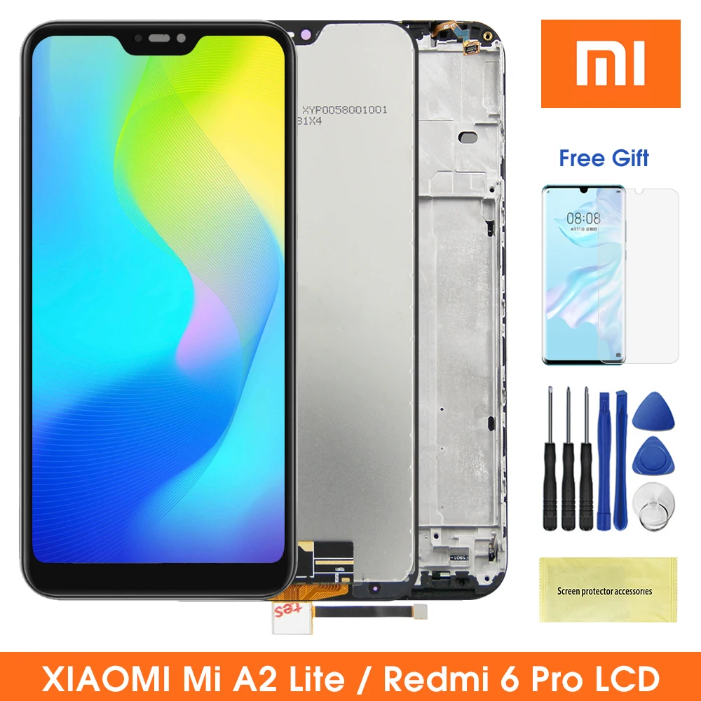 5.84" Mi A2 Lite Screen For Xiaomi Mi A2 Lite Lcd Display Touch Screen ...