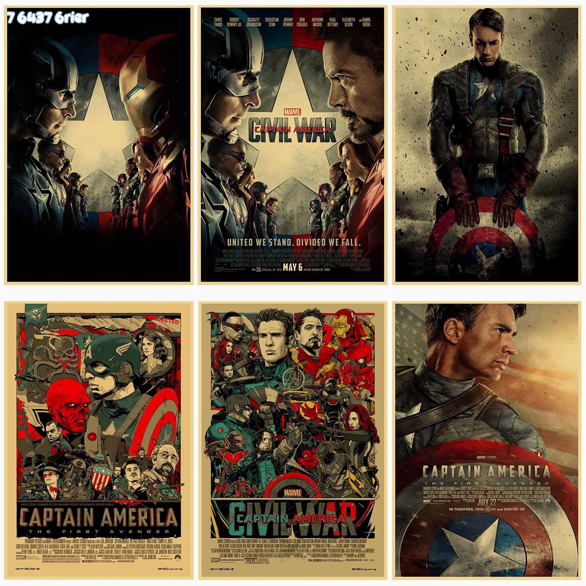 Captain America Poster Retro