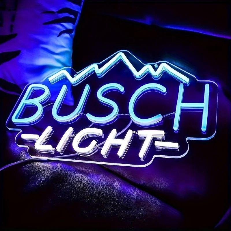 1pc-Busch-Light-Letters-Light-Ice-Mountain-Neon-Light-For-Wall-Decor ...