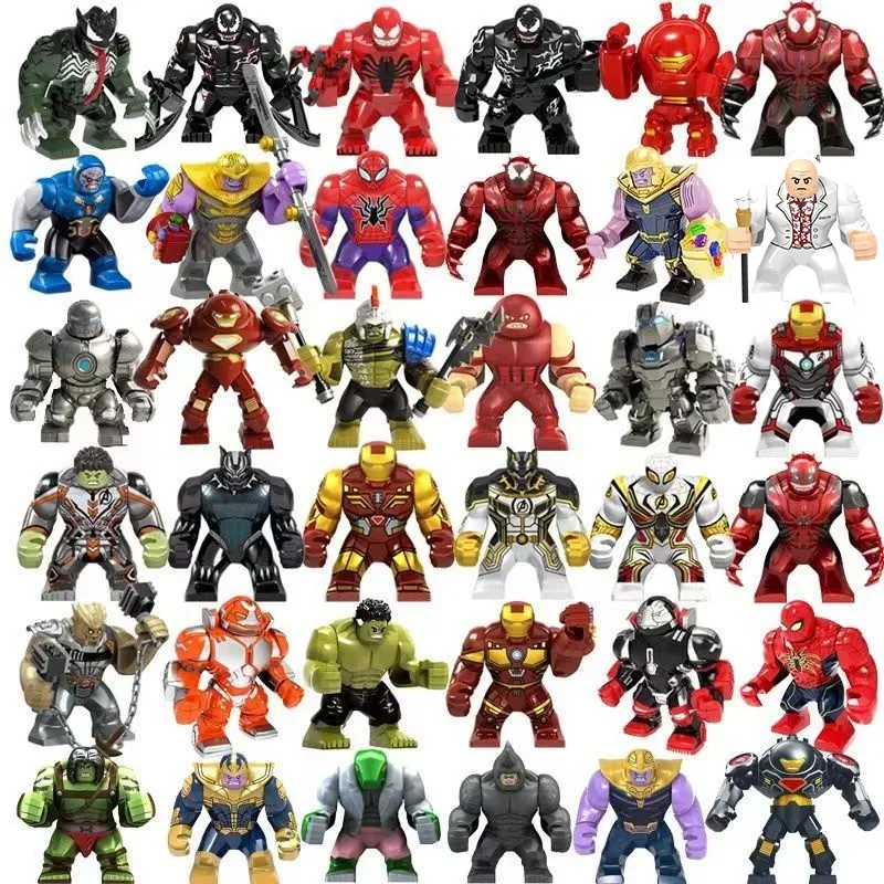 Marvel-superhero-action-character-building-blocks-humanoid-dolls-Spider ...