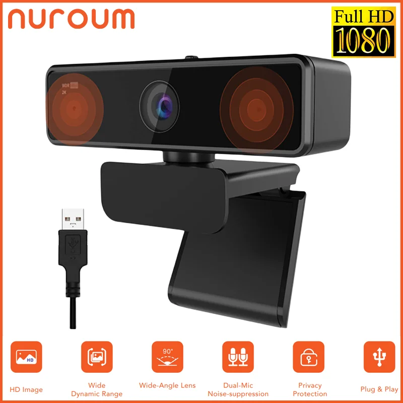 Nuroum-V11-1080P-Webcam-With-Microphone-Autofocus-Mini-Usb-Camera-Full ...