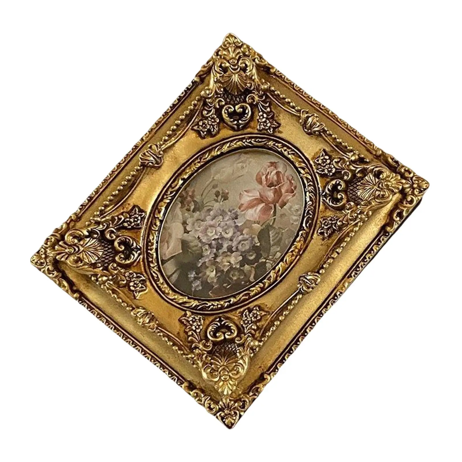 Retro-Style-Photo-Frame-Ornate-Ornament-Tabletop-Wall-Hanging-Desktop ...