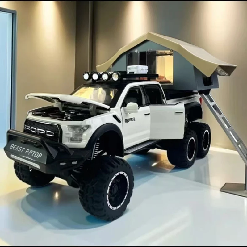 1:24 Ford F150 Raptor Toy Car Diecast Miniature Model Sport Sound ...