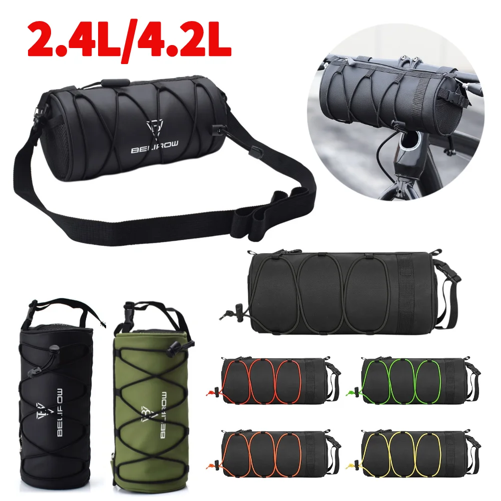 2-4-4-2L-Bike-Front-Tube-Bag-Waterproof-Bike-Handlebar-Bag-Bike-Storage ...
