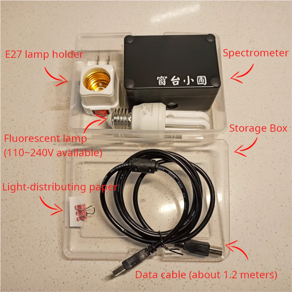 Little Garden Spectrometer, DIY spectrometer, measure LED, laser ...