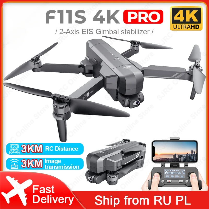 SJRC-F11-F11S-4K-Pro-GPS-Drone-4K-Profesional-RC-Quadcopter-With-Camera ...