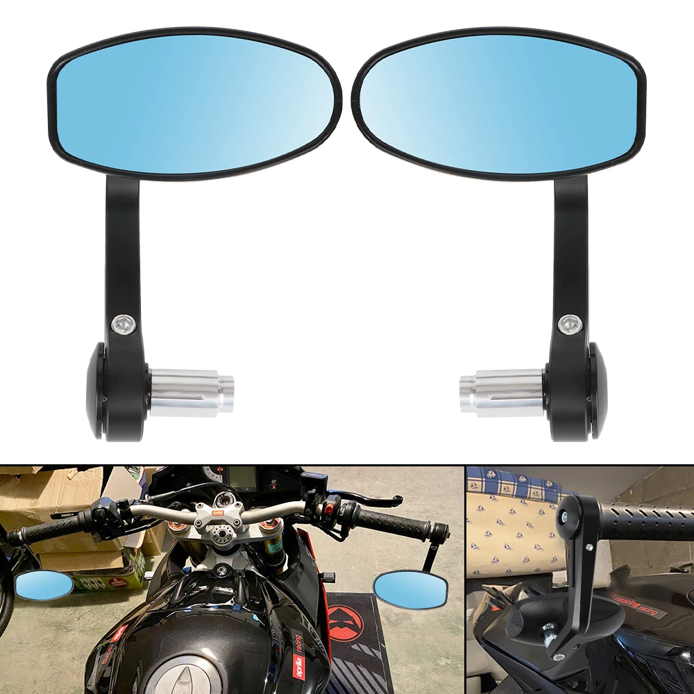 Universal-Scooter-Bar-End-Handlebar-Rear-View-Mirror-2pcs-Black ...