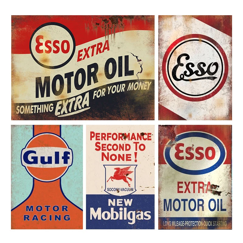 Modern-Vintage-Fuel-Esso-Vintage-Sign-2-Poster-and-Print-Canvas ...