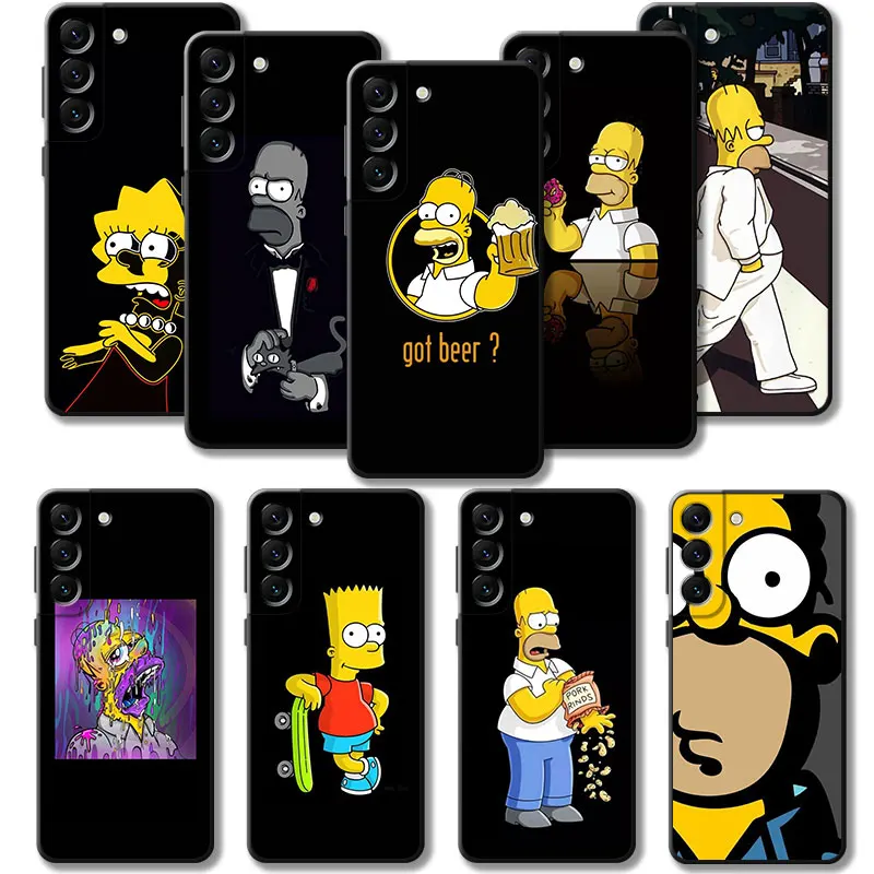Funda de teléfono de Los Simpsons Homer para Samsung Galaxy S23 S22 S21 ...
