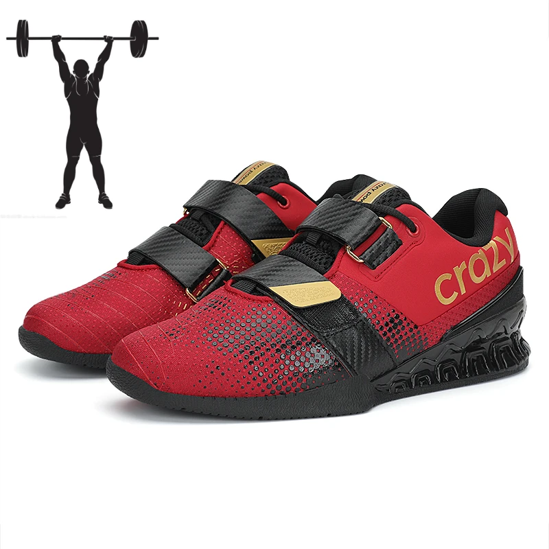 Men Professional Weightlifting Shoes Squat Shoes Comfortable Breathable ...