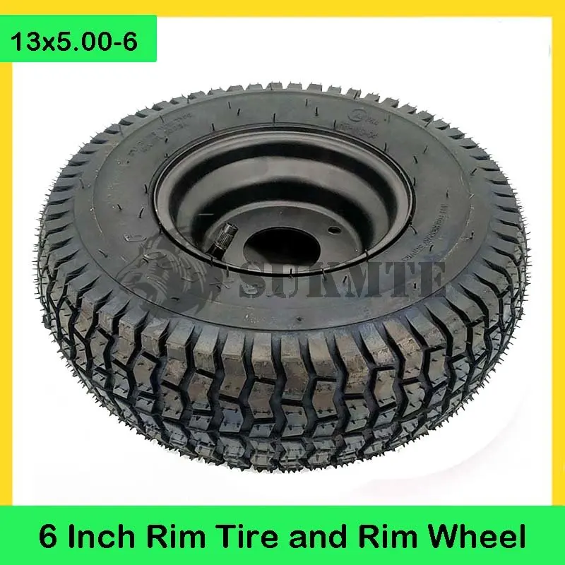 6-Inch-Rim-13x5-00-6-Tire-and-Rim-Wheel-For-Garden-Tractor-Rider-Mower ...
