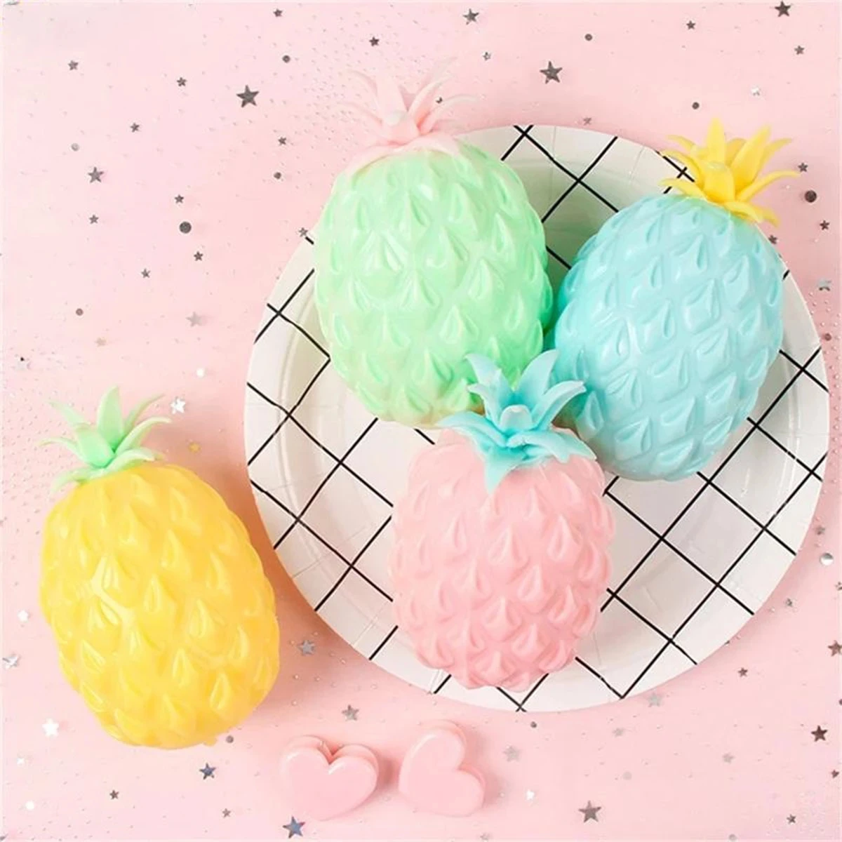 8cm 5cm Colorful Squeeze Ball Squishy Anti Stress Fidget Toys ...