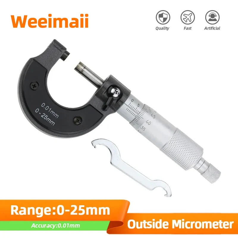 External-Micrometer-Set-Outside-Micrometer-Micro-Meter-Mechanical ...