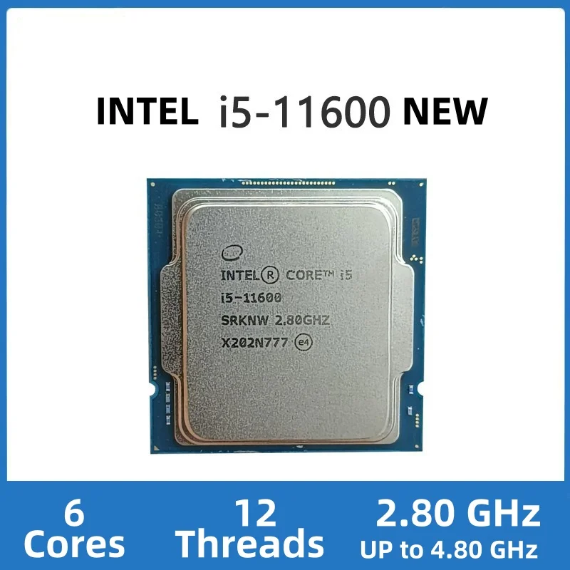 NEW-Core-i5-11600-i5-11600-CPU-Processor-2-80-GHz-6-Cores-12-Threads ...