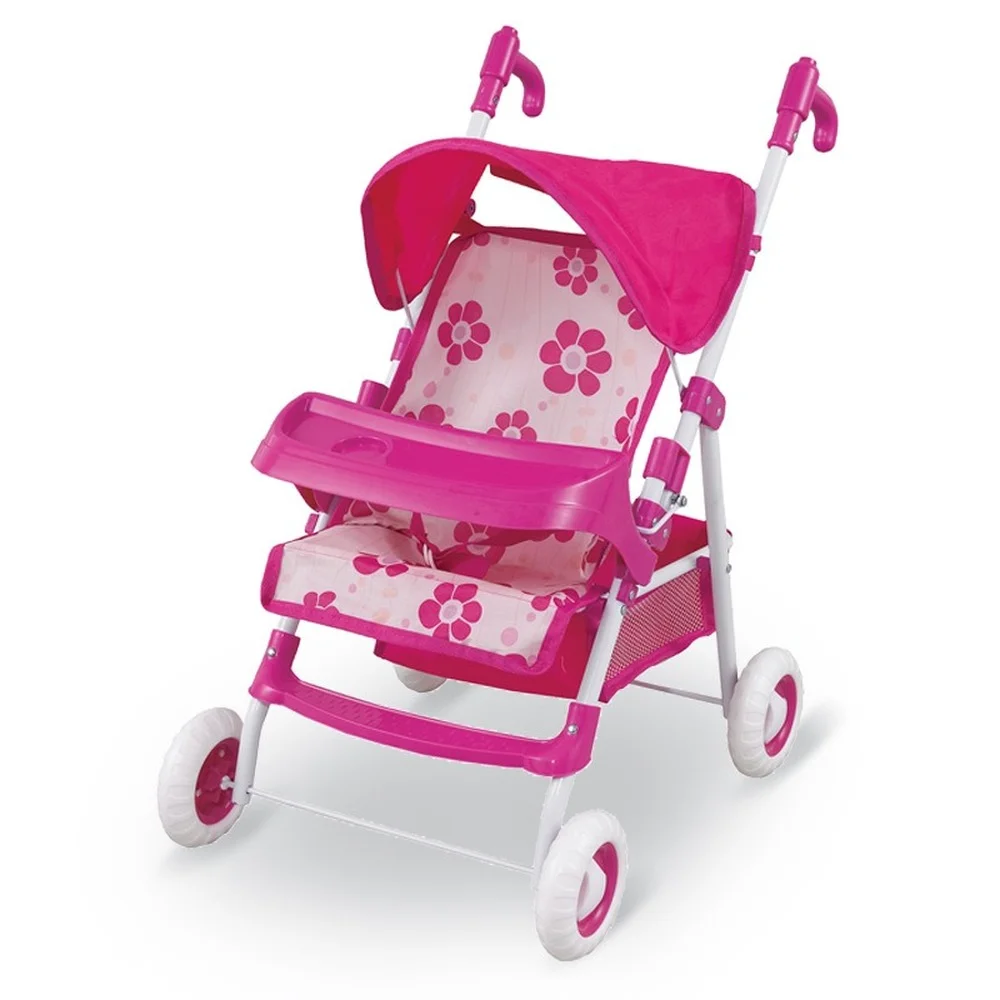 Simulation-Baby-Stroller-Pretend-Play-Baby-Shopping-Carts-Four-Wheels ...