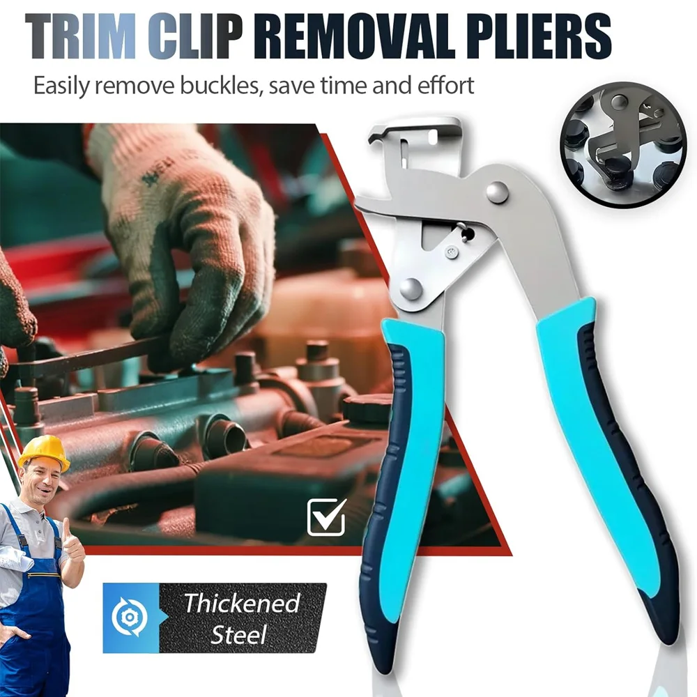 Compact Heavy-Duty Plastic Rivet Clip Pliers Clamping pliers High ...