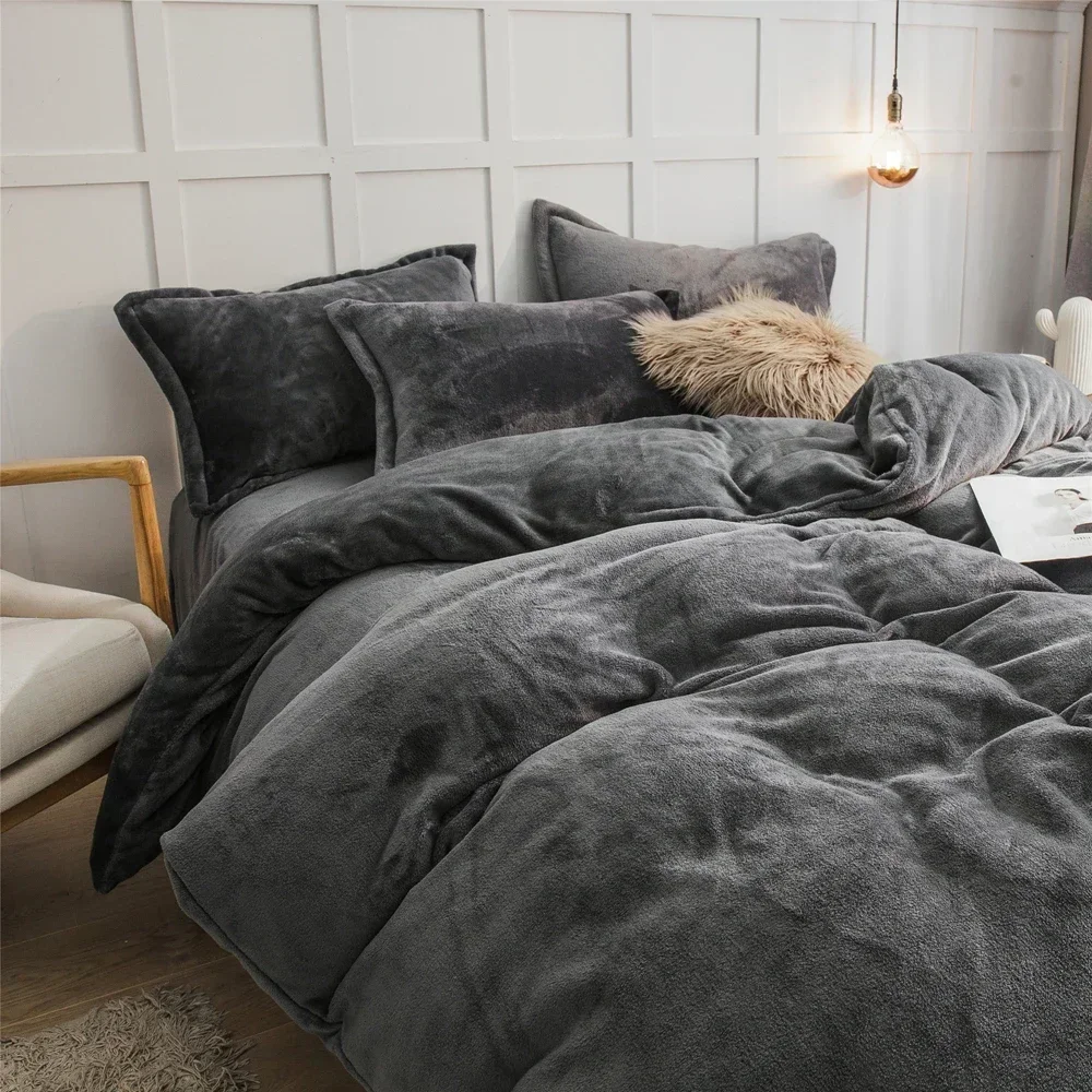 Winter-Flannel-Duvet-Cover-1pcs-Solid-Color-Soft-Warm-Coral-Fleece-Keep ...
