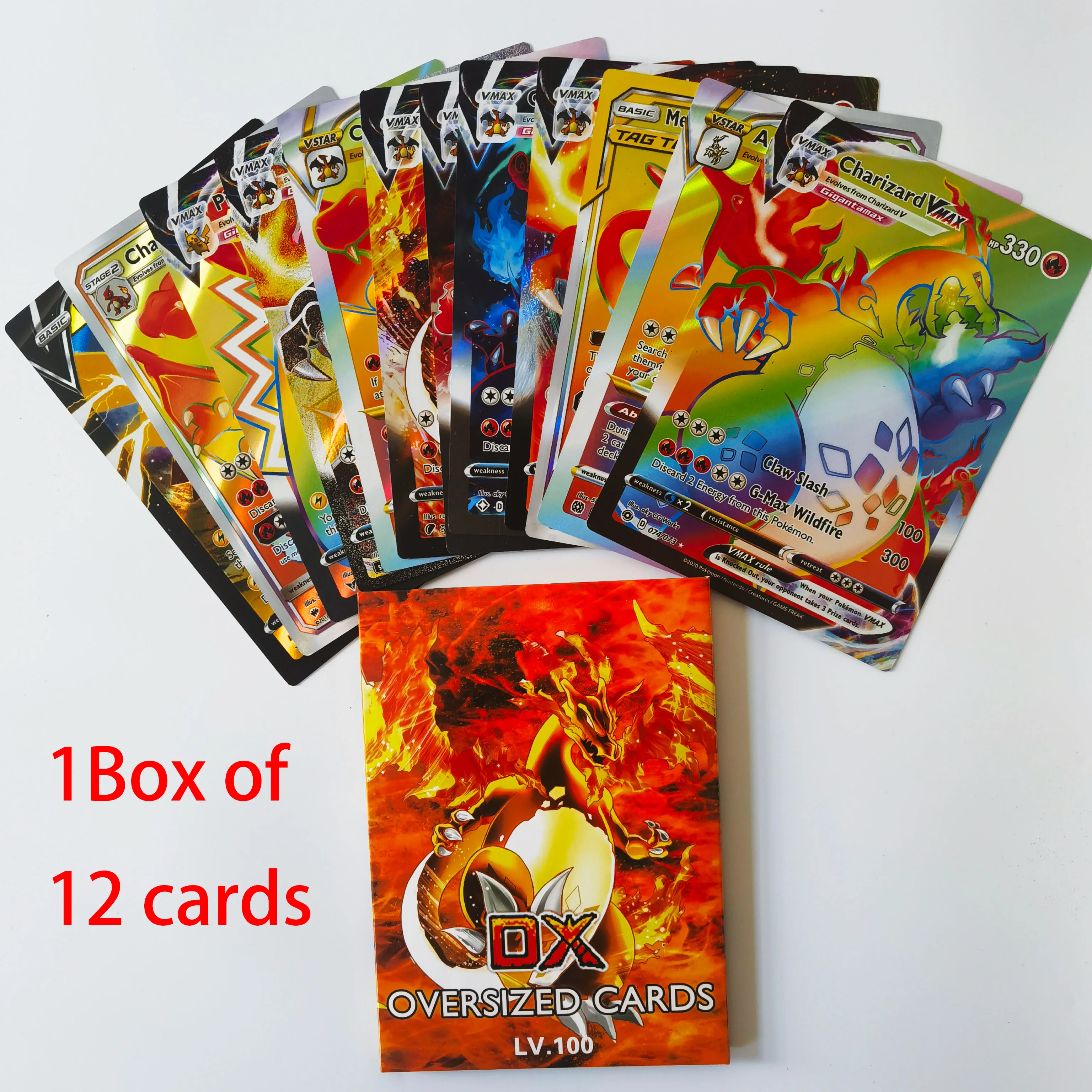 NEW-Oversized-Pokemon-Cards-12Pcs-Jumbo-Letters-Cards-Vmax-Vstar-GX ...