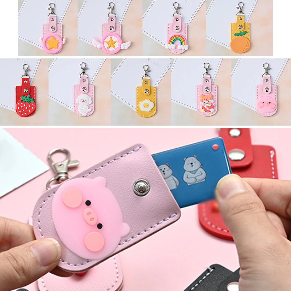 Cute-Cartoon-Pig-Card-Holder-Case-Keychain-Student-Bank-Bus-Id-Card ...