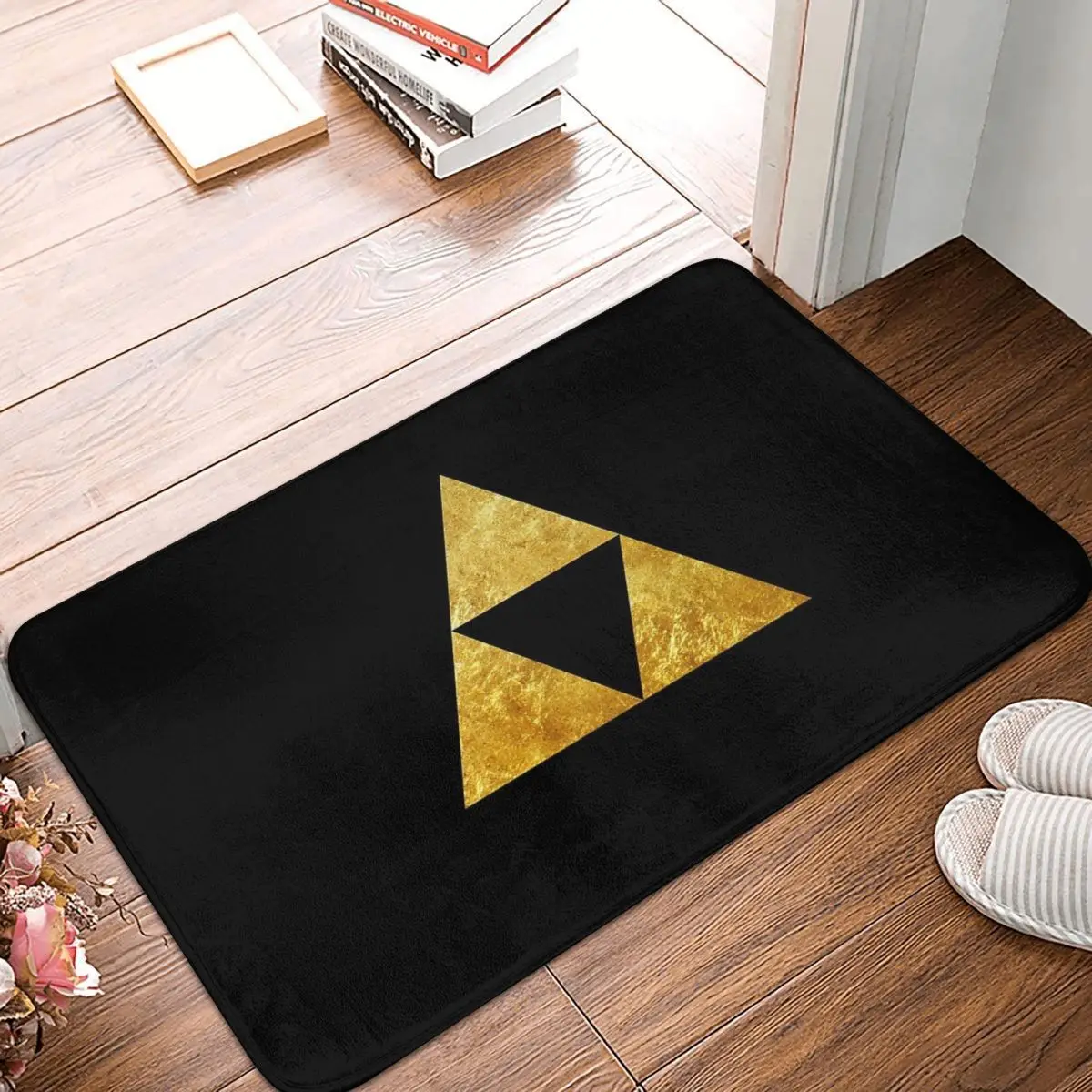 Gold Triforce Symbol Zelda Doormat Rug Carpet Mat Footpad Polyester Non ...