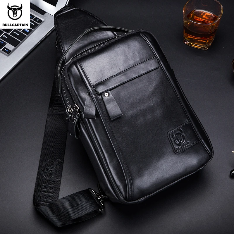 Bullcaptain Genuine Leather Men Bag Shoulder Bags | Bullcaptain Men ...