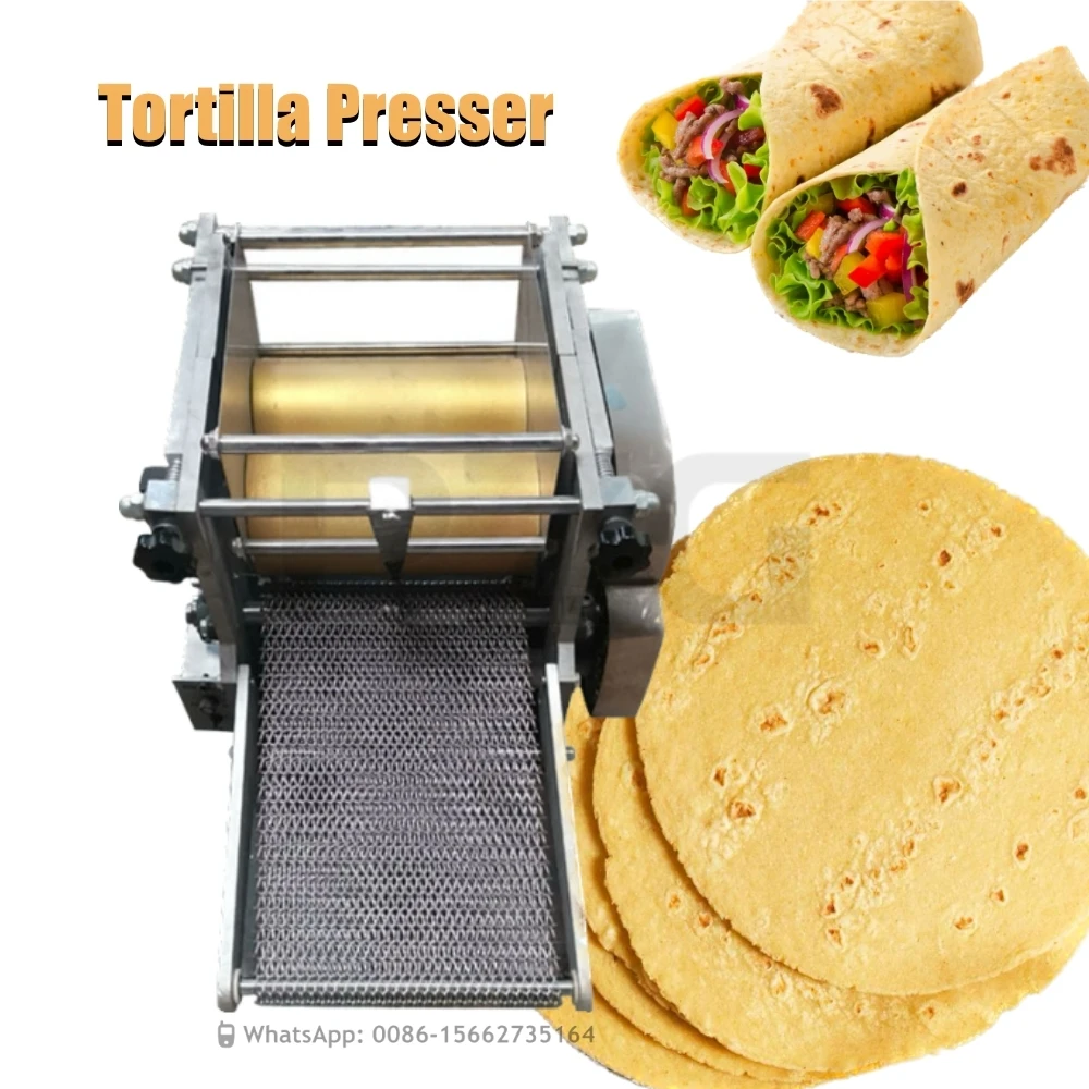 Automatic 5 22cm Flour Corn Mexican Tortilla Machine Taco Roti Maker ...