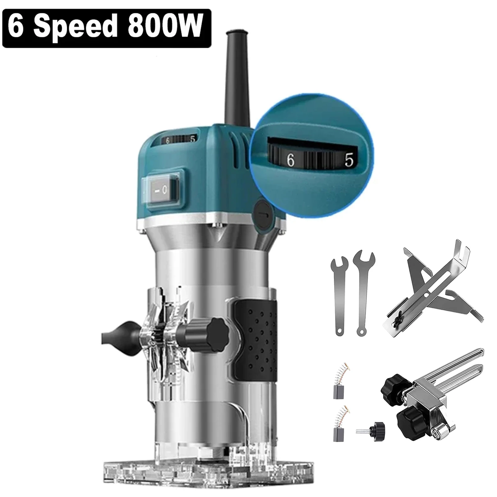 6-Speed-800W-Electric-Trimming-Machine-30000rpm-Woodworking-Milling ...