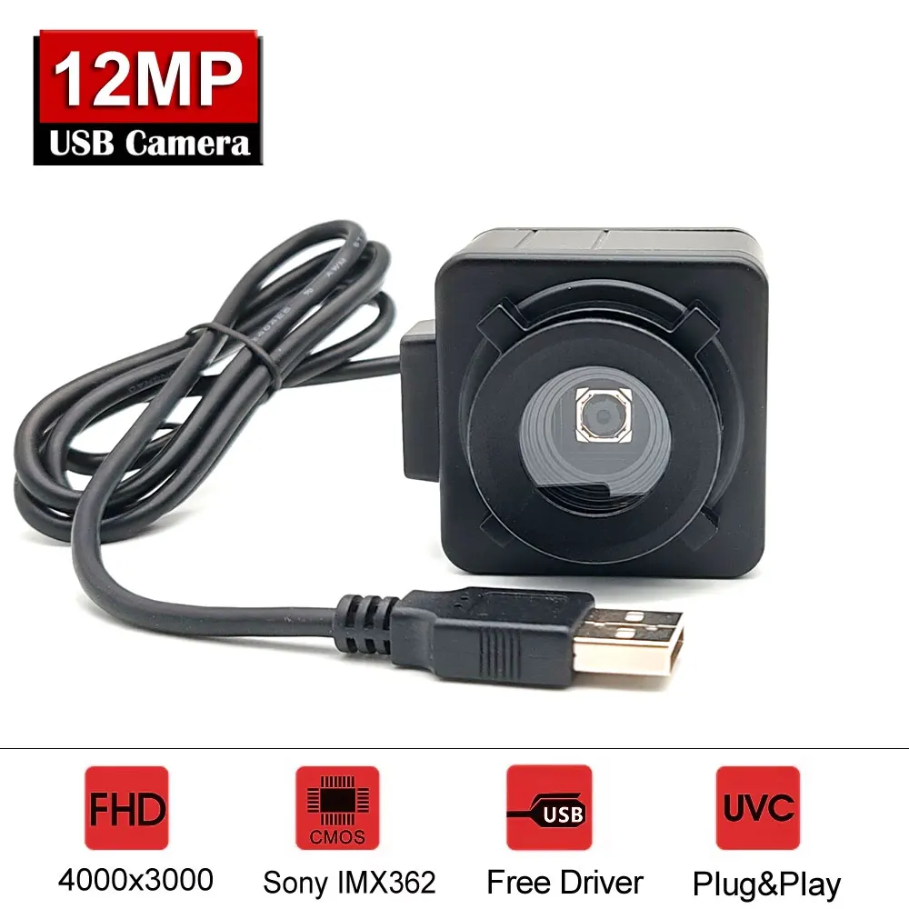 12MP HD Autofocus Webcam IMX362 Sensor High Speed 4000x3000 MJPG USB ...