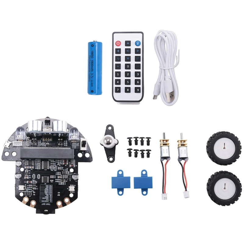 Robot Programmable Robotic Kit Based On Bbc Microbit V2 And V1 For Stem Coding Education With