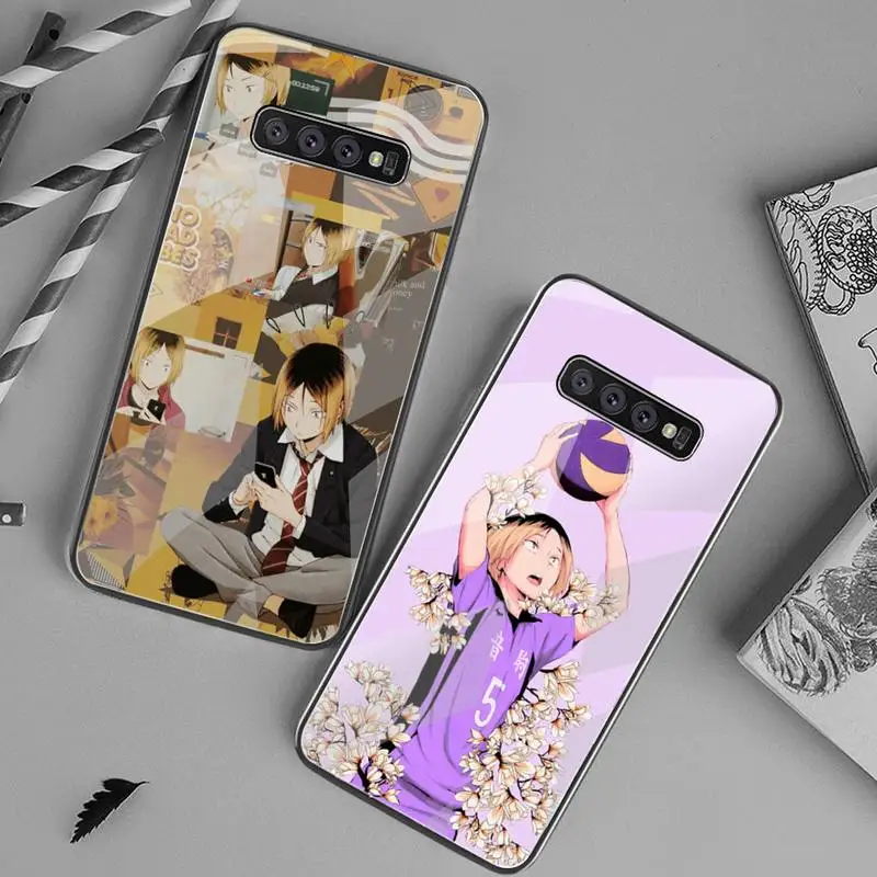 Funda de teléfono de Anime Kenma Kozume Of Haikyuu, vidrio templado ...