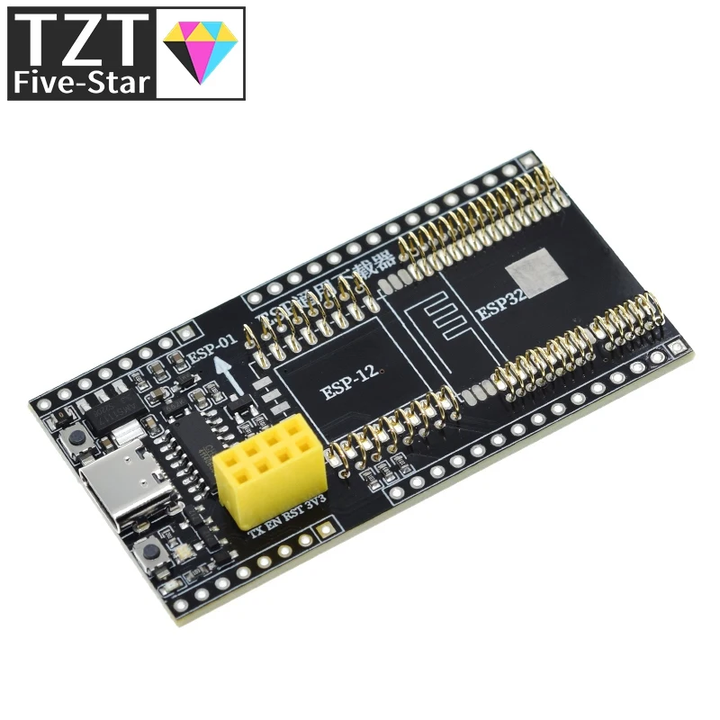 Tzt Esp8266 Esp32 Wrover Development Board Test Programmer Socket Downloader For Esp 01 Esp01s