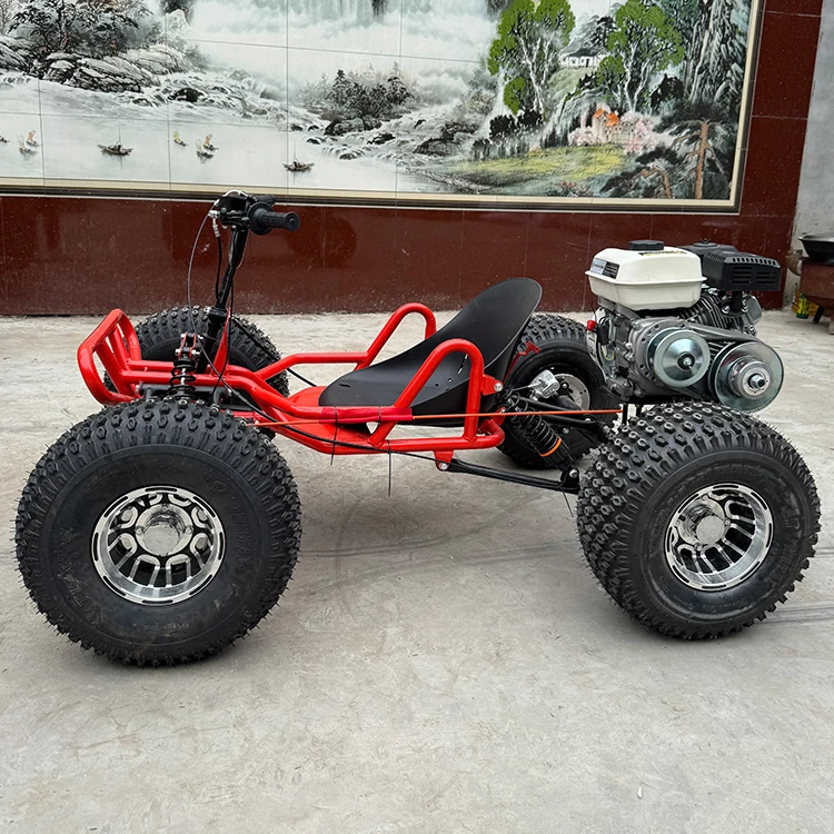 212cc 4-Stroke Off Road Go Kart Racing with 8/10 Inch Tires All Terrain ...
