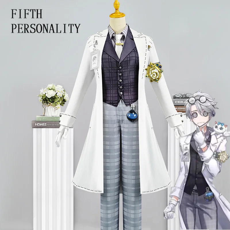 Identity V Gatto Cosplay Aesop Carl Embalmer Men's Costume Beautiful ...