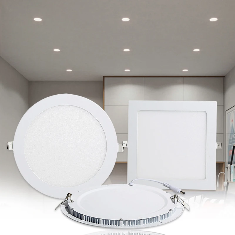 LED Panel Light 3W 6W 9W 12W 15W 18W Recessed Ceiling LED Downlight ...