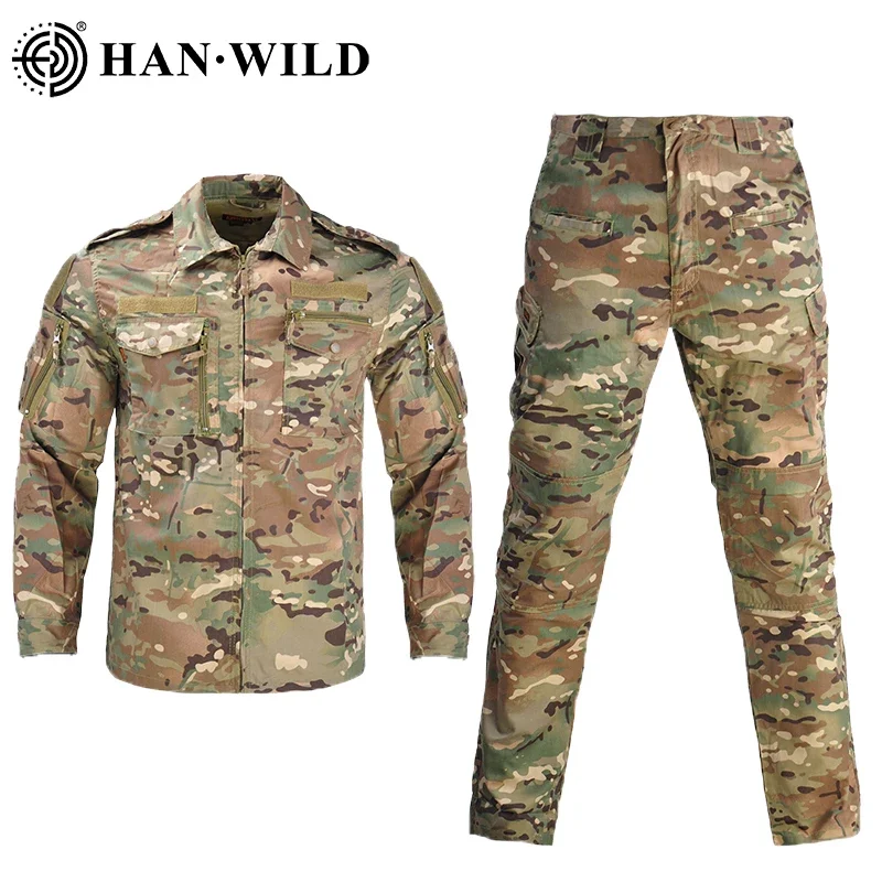 Hiking-Tactical-Suit-Combat-Camping-Uniform-Camo-Safari-Men-Special ...