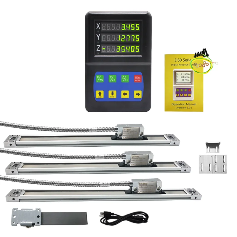 1/2/3 Axis Dro Digital Readout Kit With High Precision Ip67 Protection ...