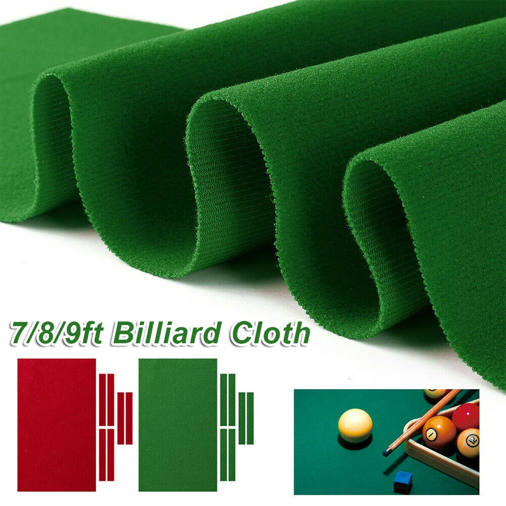 Professional 7/8/9ft Pool Table Felt Durable Bar Club Indoor Billiard ...