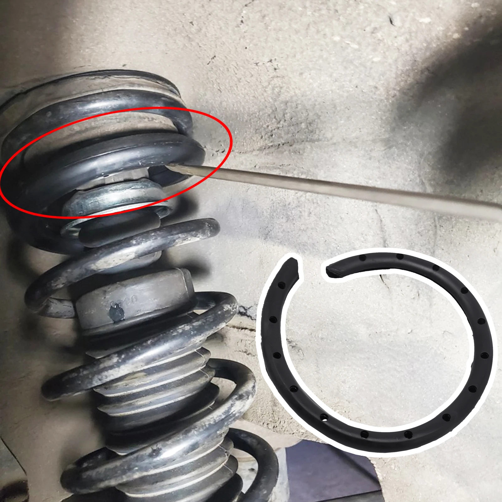 Car Auto Universal Front Rear Coil Spring Rubber Sleeve Seat Cushion ...