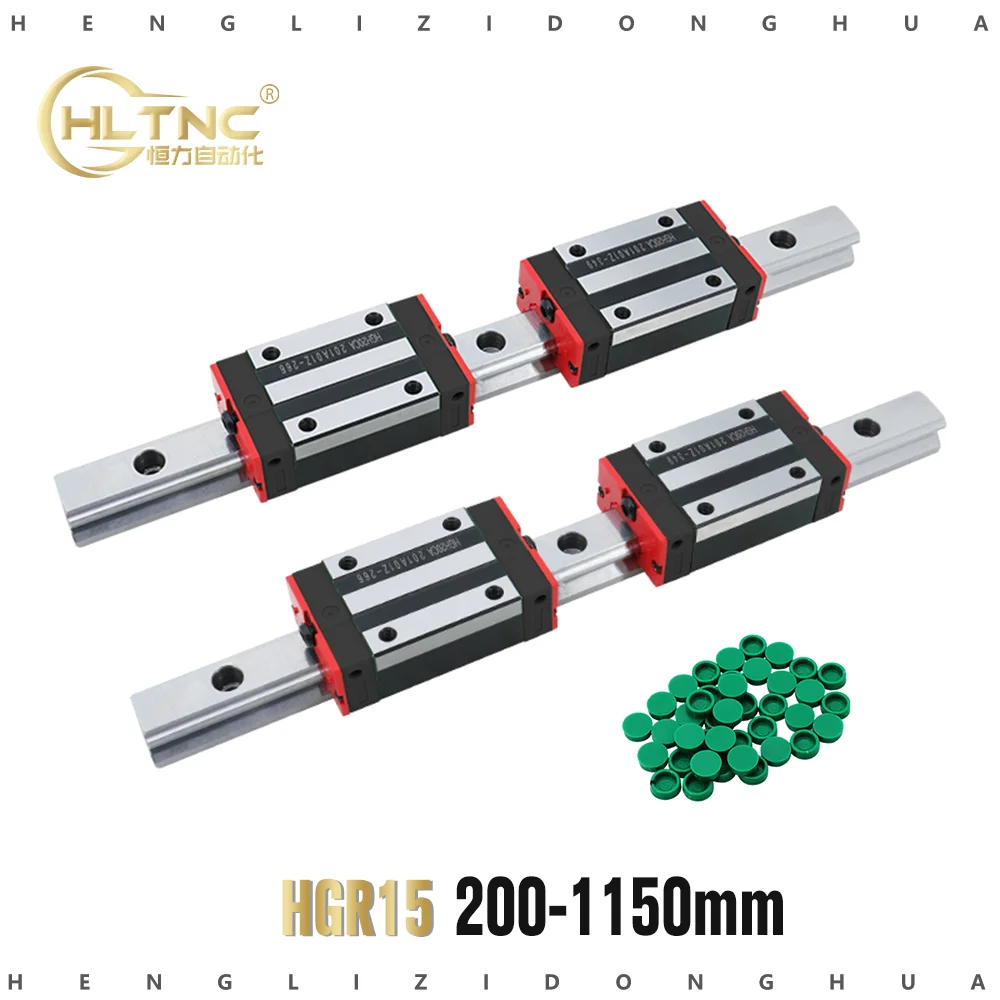 Xy Table 2 Hgh15 Hgr15 Linear Guide Rail 15mm Guideways Rod Set +4 Pc ...